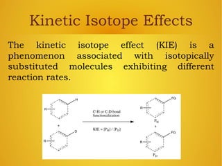 Kinetic isotope effects | PDF