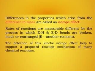Kinetic isotope effects | PDF