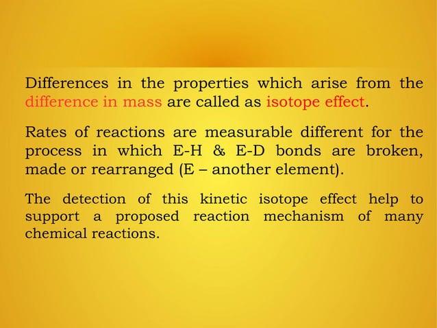 Kinetic isotope effects | PDF | Chemistry | Science
