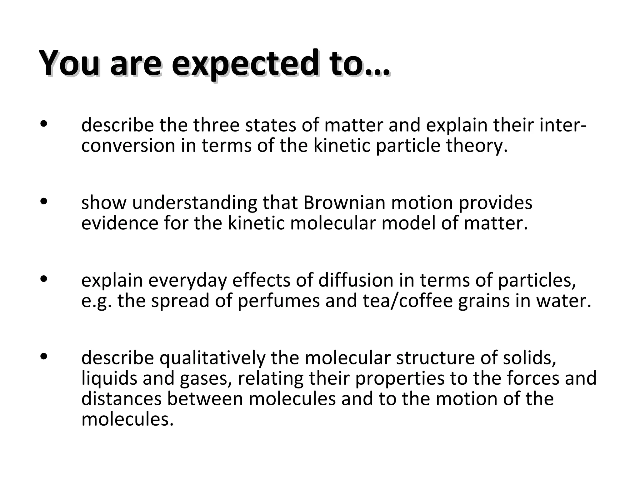 Kinetic model of matter | PPT