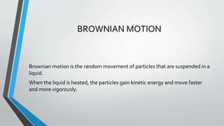 Kinetic model of matter | PPTX
