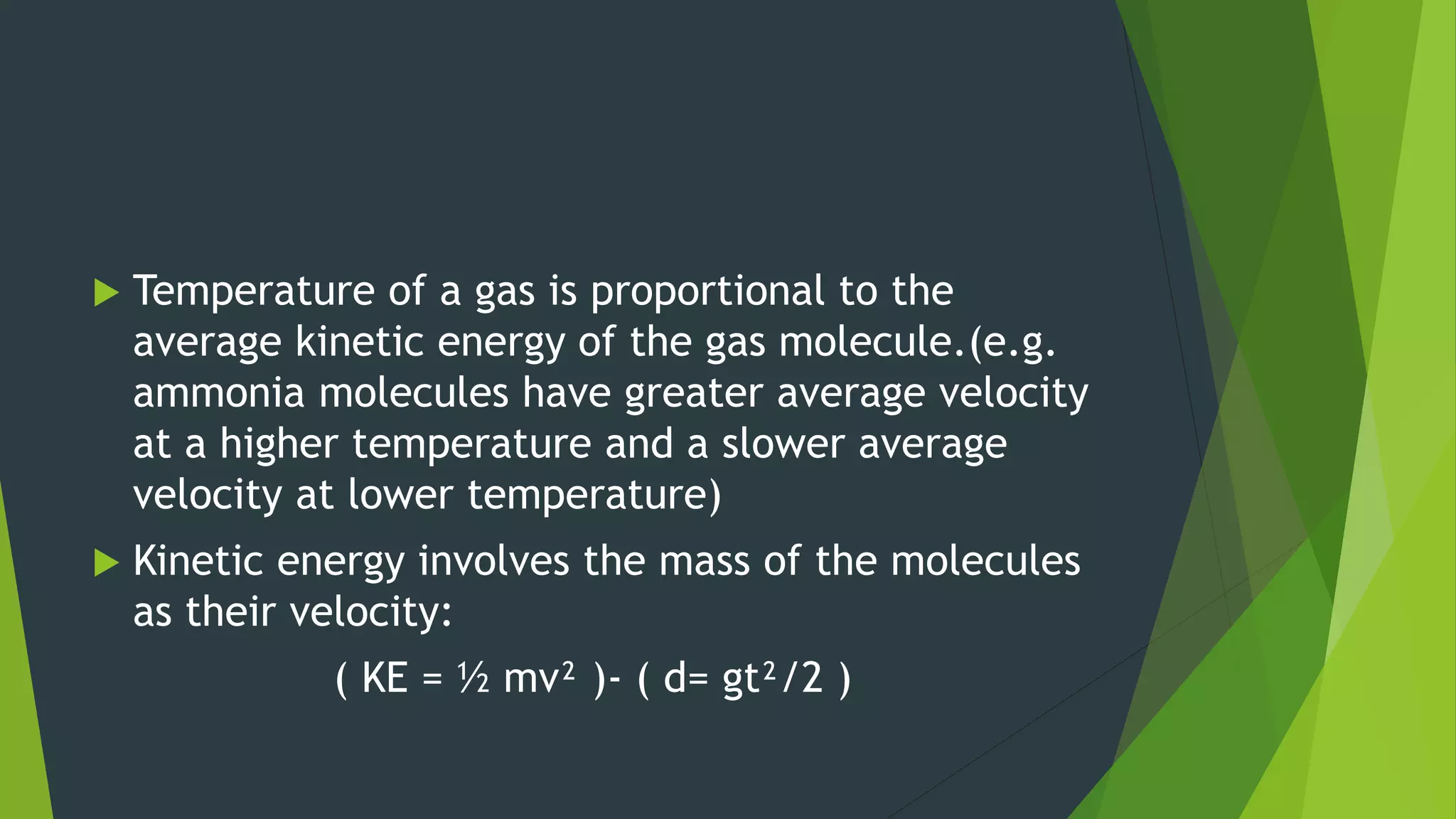 Kinetic molecular theory | PPTX