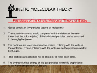 Kinetic Molecular Theory in Chemistry - PPT | PPT