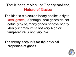 Kinetic molecular theory 10.1 | PPT