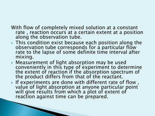 Kinetic of fast reaction | PPTX