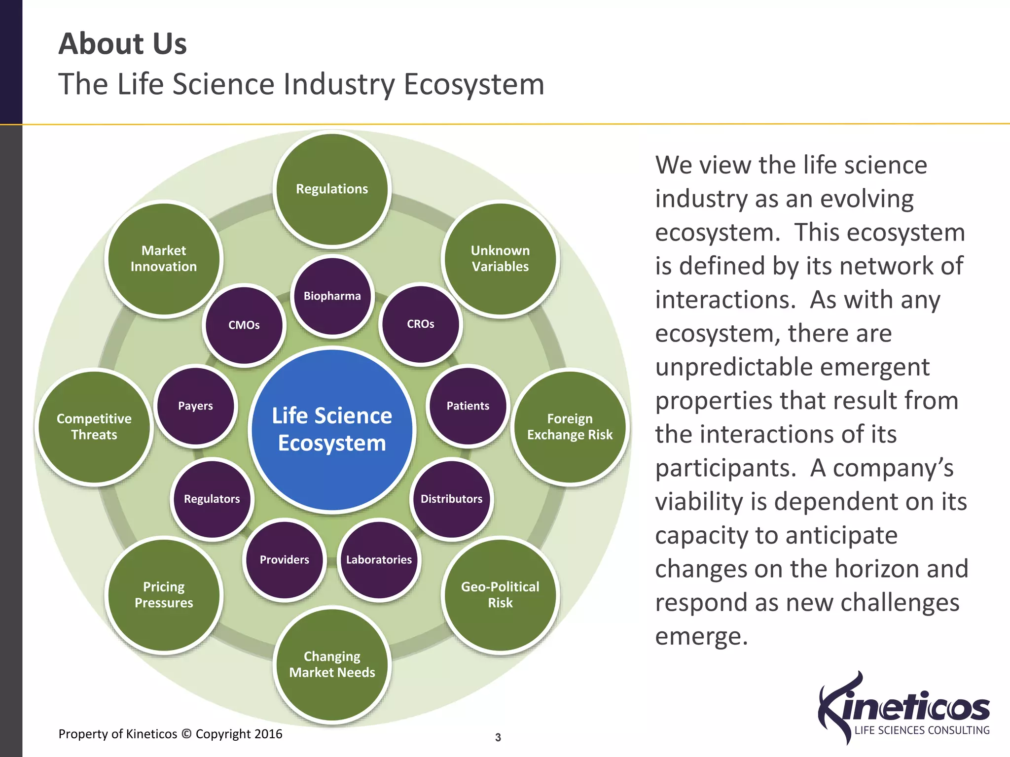 Kineticos Life Sciences Management Consulting Capabilities 2016 | PPTX