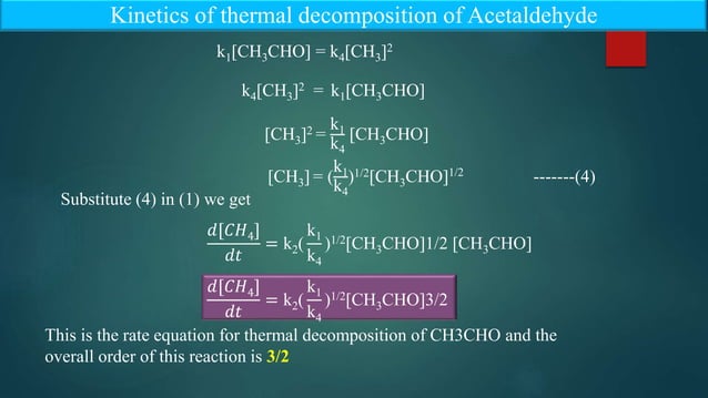 Kinetics of Chain reaction | PPTX