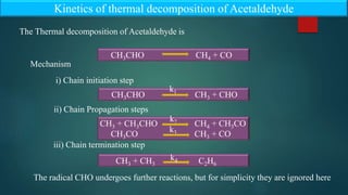 Kinetics of Chain reaction | PPTX