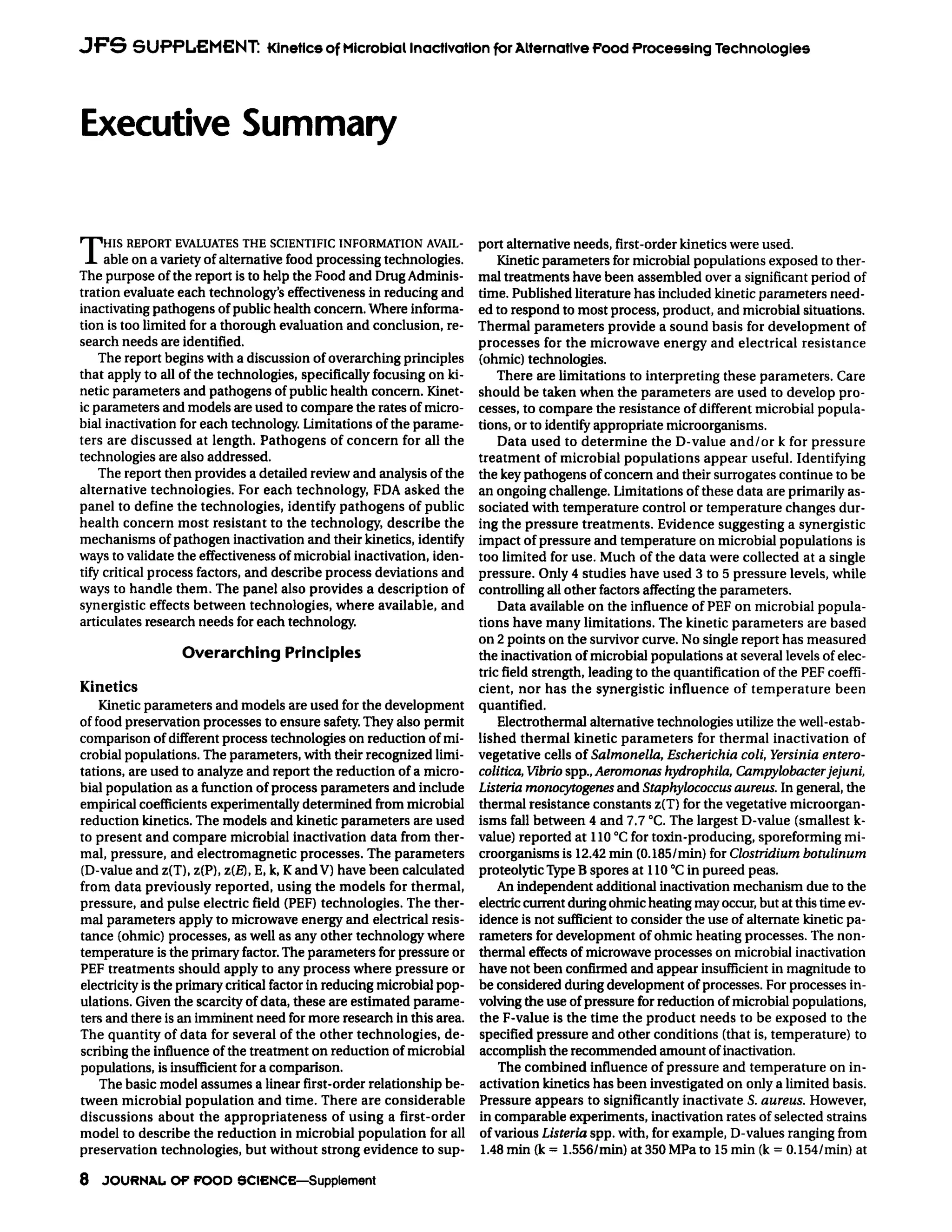 Kinetics-of-Microbial-Inactivation-for-Alternative-Food-Processing ...