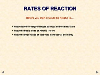 Chemical KINETICS rate of reactions AS level | PPT