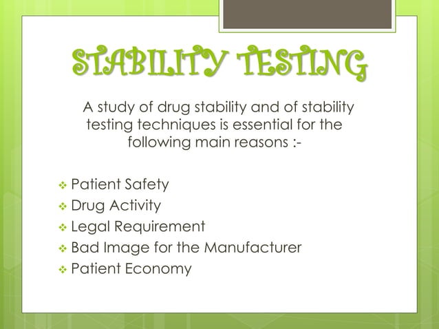 Kinetics and drug stability | PPT