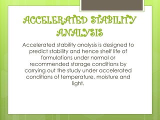 Kinetics and drug stability | PPT