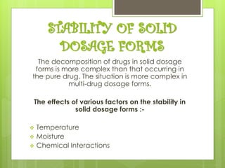 Kinetics and drug stability | PPT