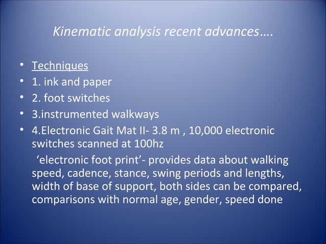 Kinetics and kinematics of gait | PPT | Physics | Science
