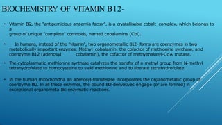 Kinetics and Mechanistic Study of VITAMIN B12.pptx