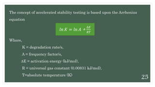 Kinetics of Stability & Stability Testing | PPTX