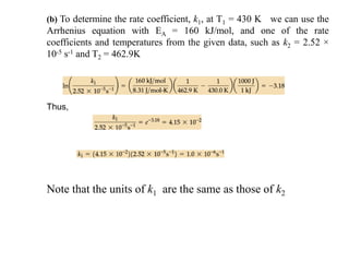Chemical Kinetics including Arrhenius equation | PDF