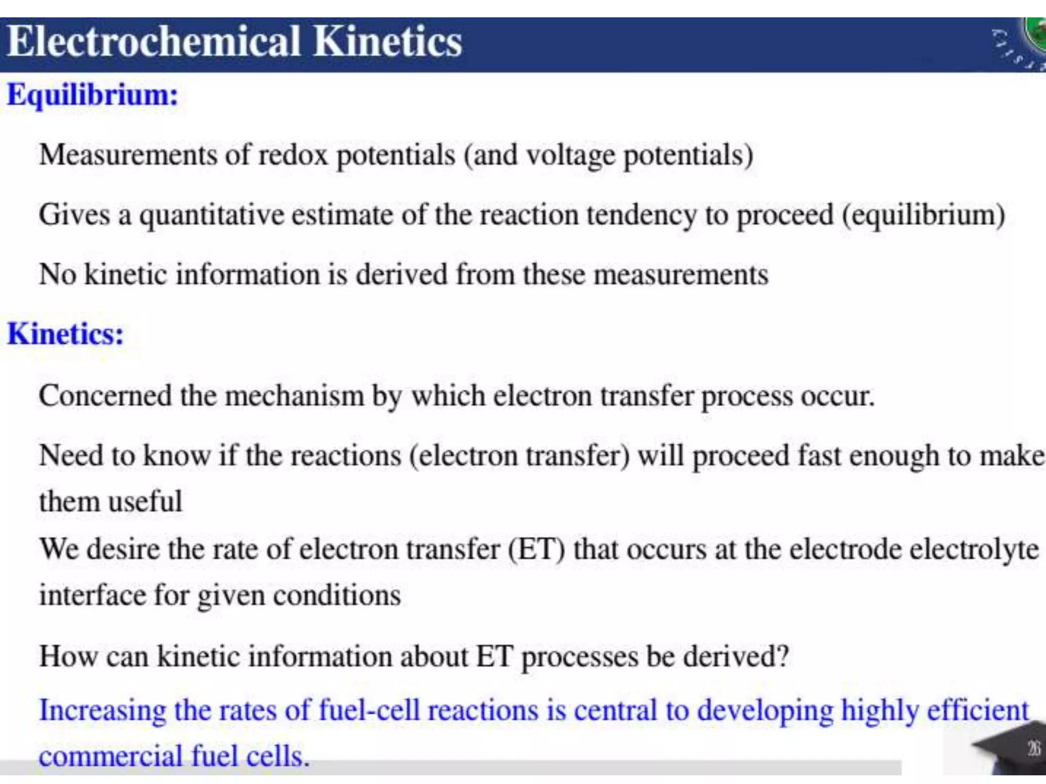 Kinetics of electrochemical reaction | PPTX