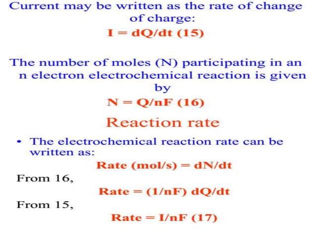 Kinetics of electrochemical reaction | PPTX