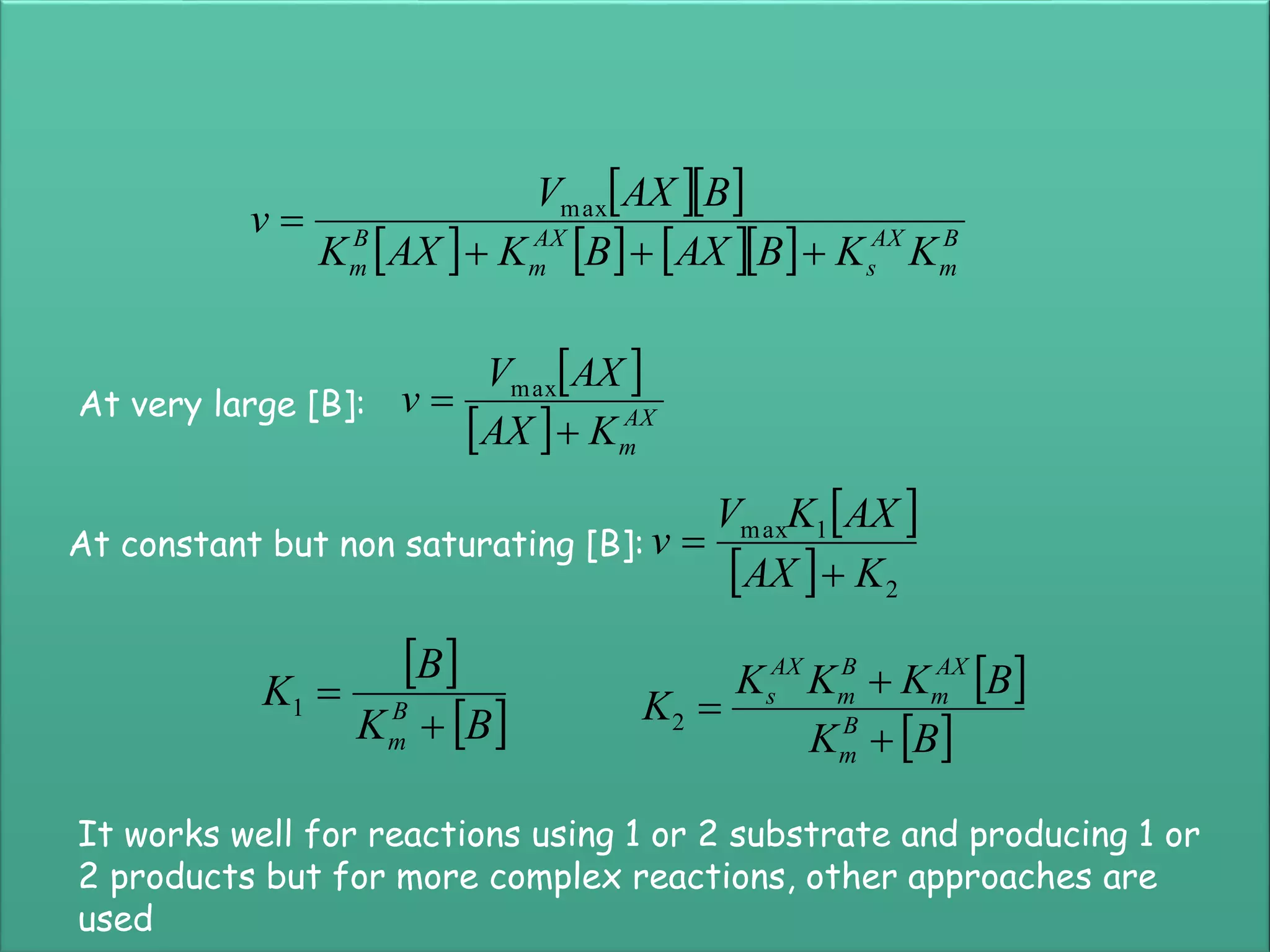 Kinetics of multi substrate enzyme catalyzed reaction | PPTX