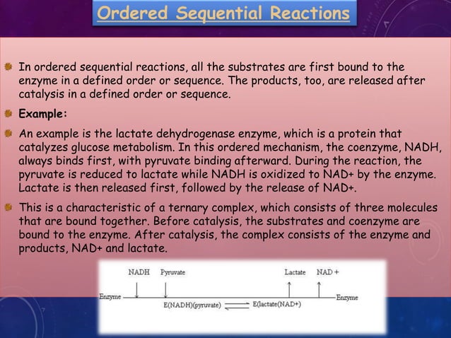 Kinetics of multi substrate enzyme catalyzed reaction | PPTX | Chemistry | Science