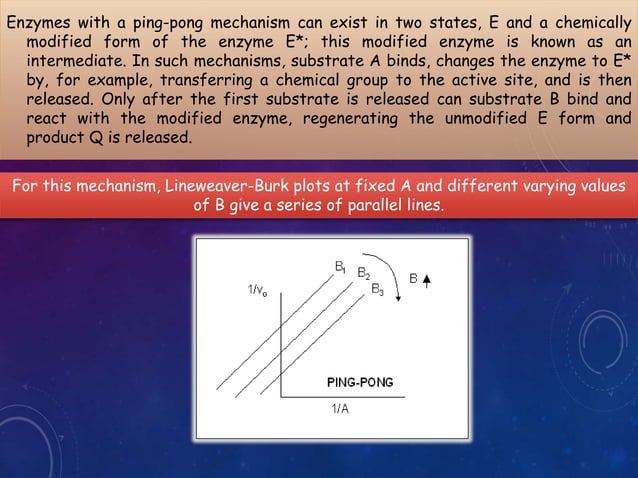 Kinetics of multi substrate enzyme catalyzed reaction | PPTX ...