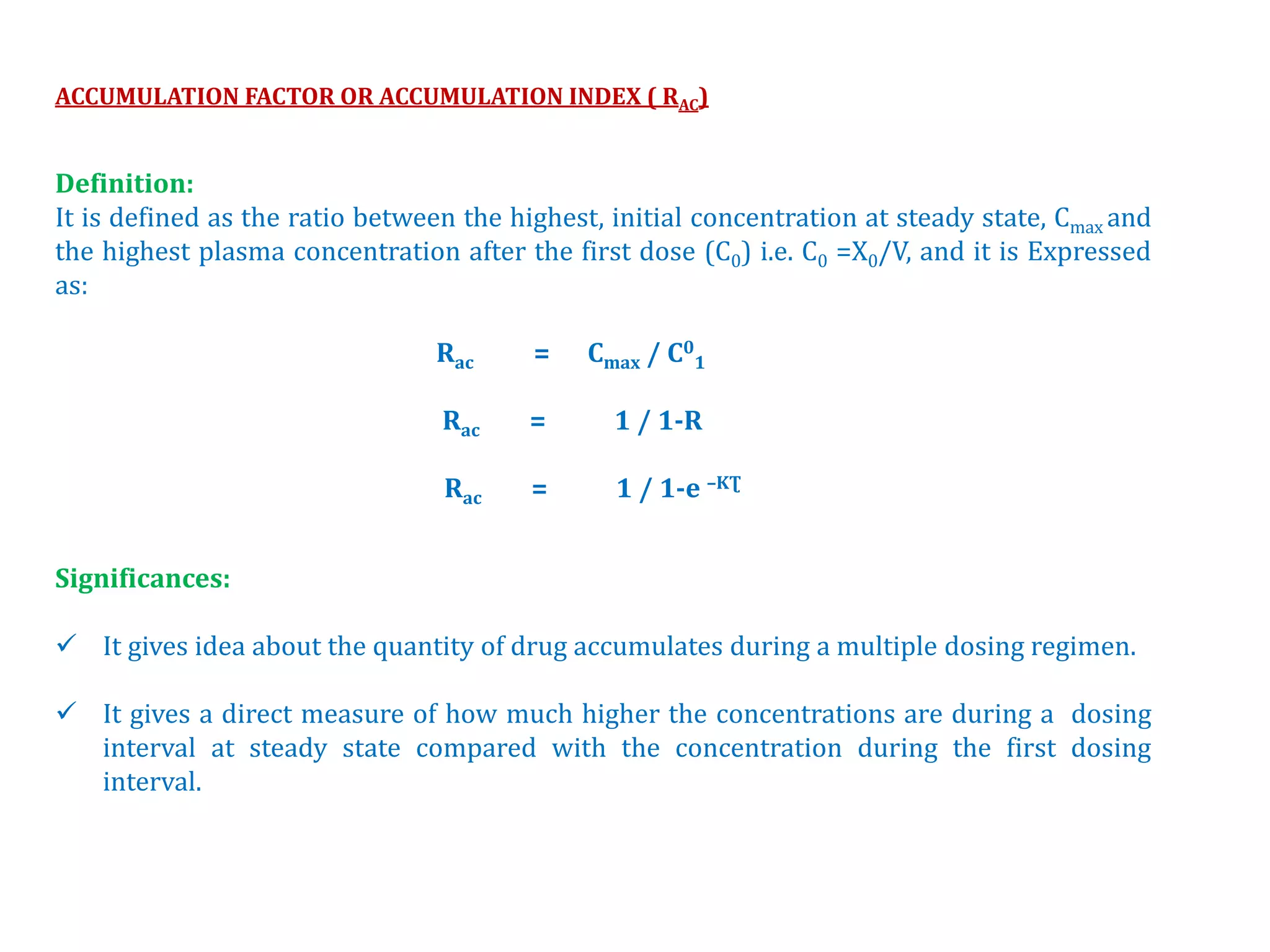 Kinetics of multiple dosing | PPTX