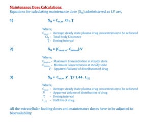 Kinetics of multiple dosing | PPTX
