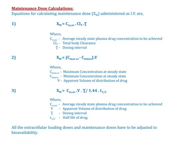 Kinetics of multiple dosing | PPTX | Lung and Respiratory Health | Diseases and Conditions