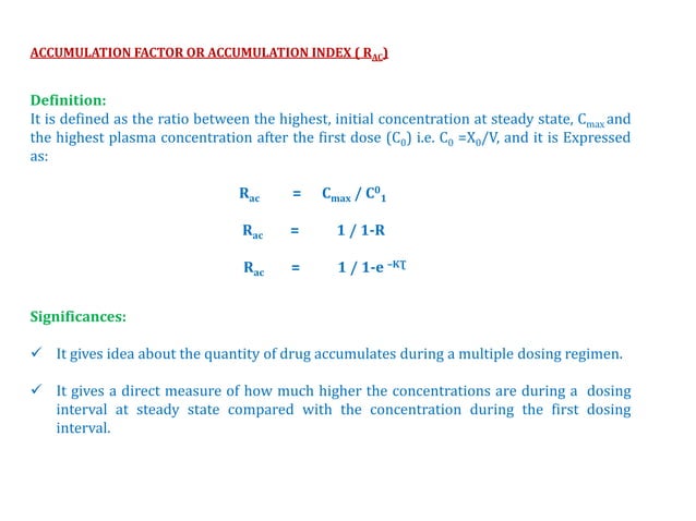 Kinetics of multiple dosing | PPTX | Lung and Respiratory Health ...