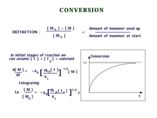Kinetics of Polymerization Reaction - Sandesh D | PPTX