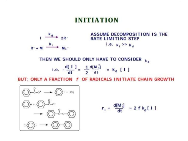 Kinetics of Polymerization Reaction - Sandesh D | PPTX
