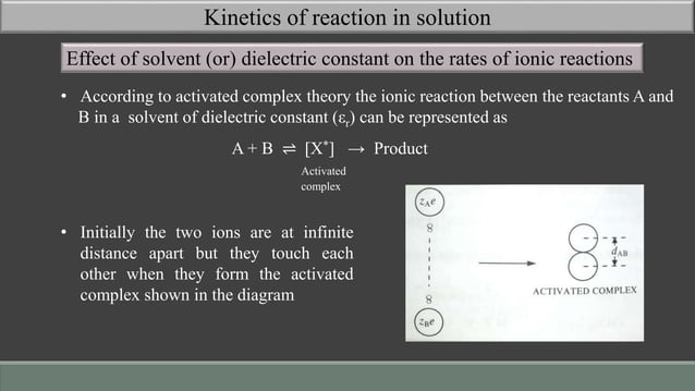 Kinetics of solution in reaction | PPTX | Chemistry | Science