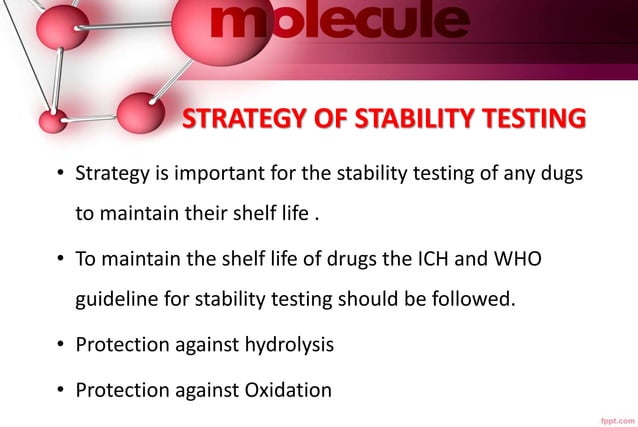 Kinetics of stability and stability testing | PPTX