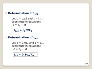 kinetics of stability Molecular pharmaceutics | PPT
