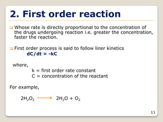 kinetics of stability Molecular pharmaceutics | PPTX