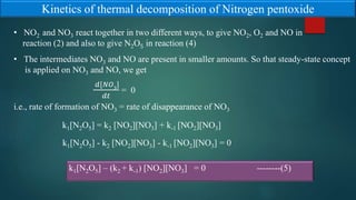 Kinetics of Thermochemical chain reactions | PPTX