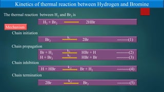 Kinetics of Thermochemical chain reactions | PPTX