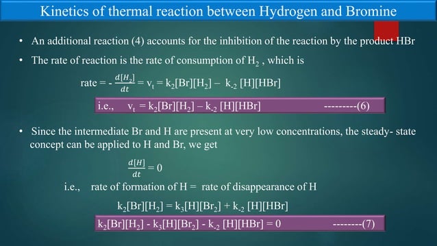 Kinetics of Thermochemical chain reactions | PPTX
