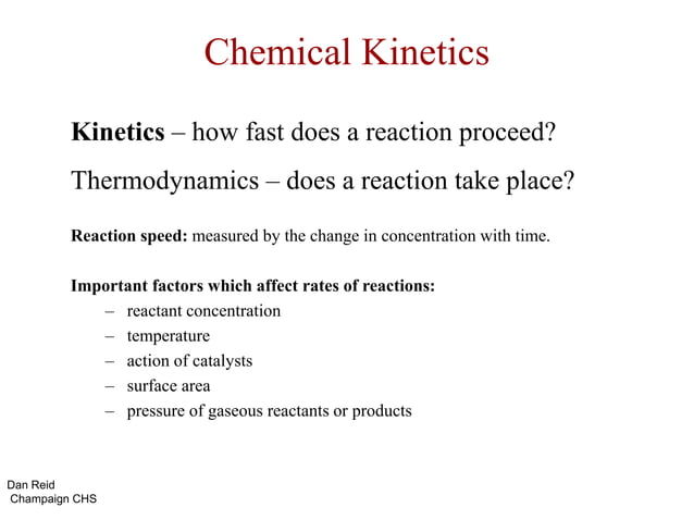 ChemicalKineticsOverview.powerpoinpresentation | PPT