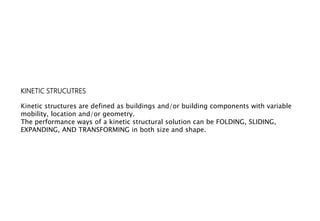 Kinetic structures | B.arch