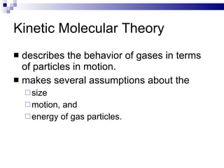 Kinetic theory | PPT
