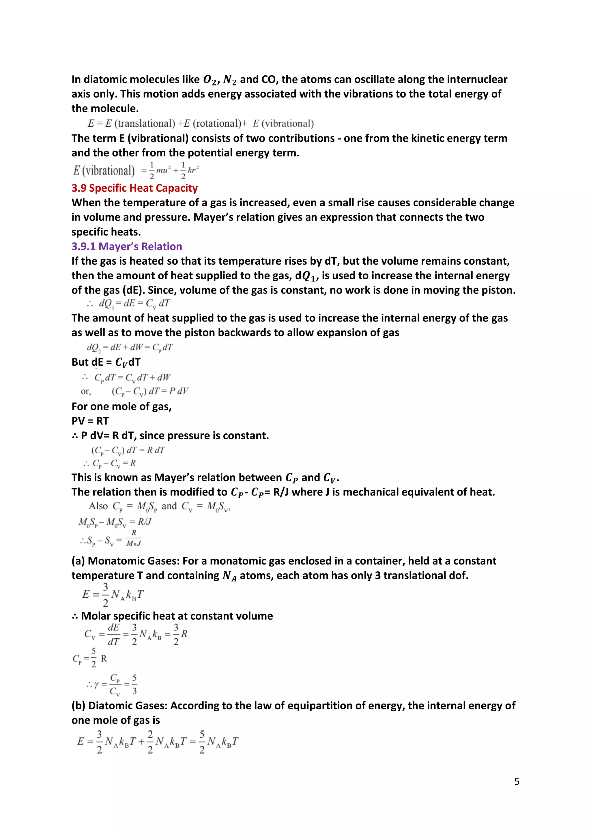 PHYSICS CLASS XII Chapter 3 - Kinetic theory of gases and radiation | PDF