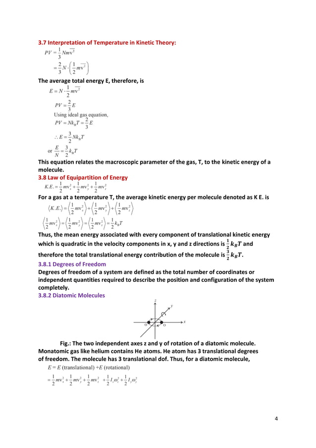 PHYSICS CLASS XII Chapter 3 - Kinetic theory of gases and radiation ...