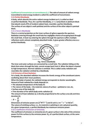PHYSICS CLASS XII Chapter 3 - Kinetic theory of gases and radiation | PDF