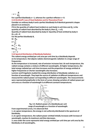 PHYSICS CLASS XII Chapter 3 - Kinetic theory of gases and radiation | PDF | Chemistry | Science
