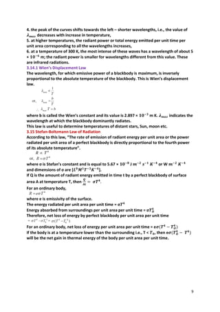 PHYSICS CLASS XII Chapter 3 - Kinetic theory of gases and radiation ...
