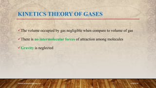 Kinetic theory of gasses | PPTX