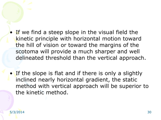 Kinetic vs static & automated | PPTX | Eye and Vision Conditions ...