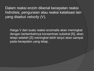 Kinetika enzim | PPTX